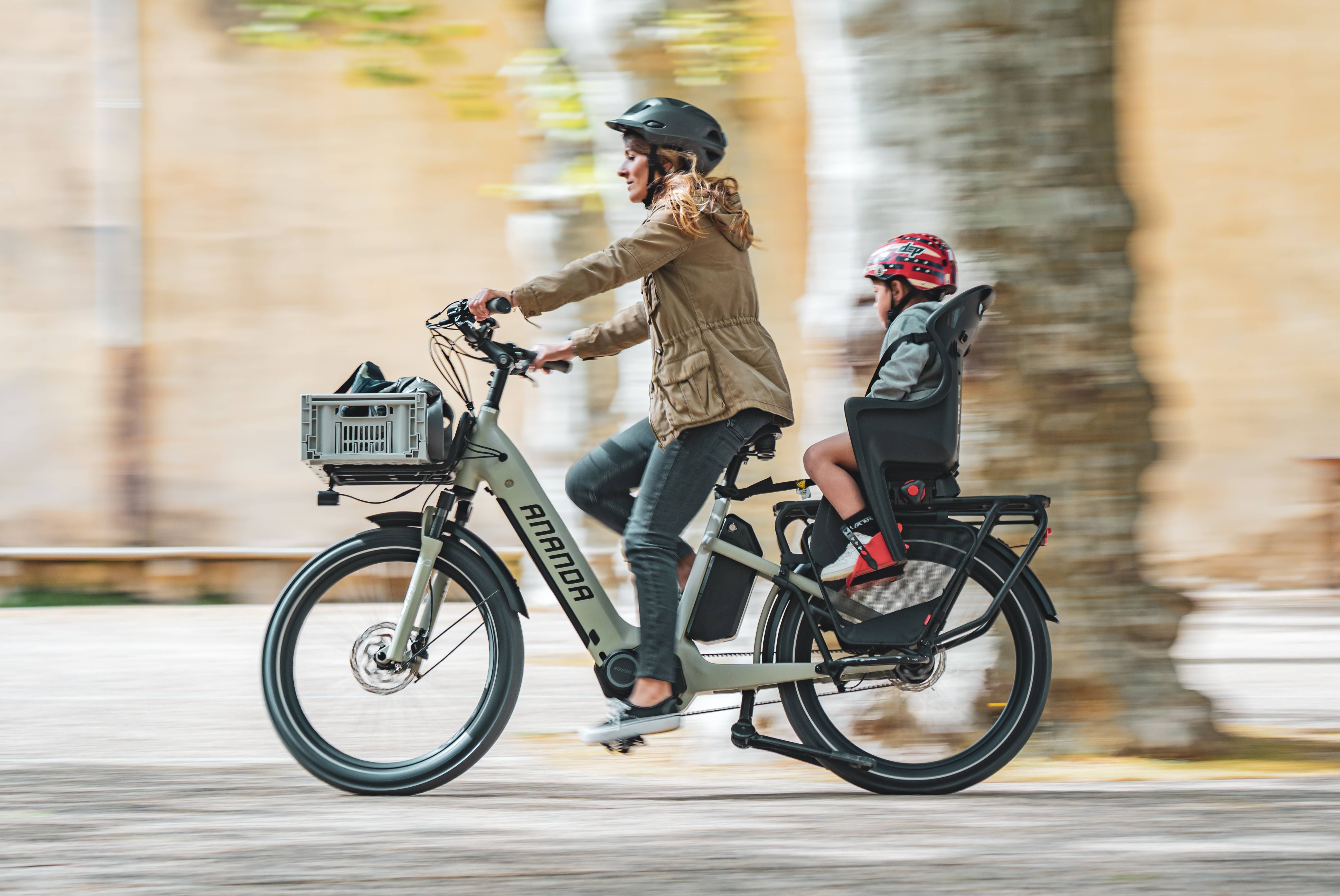 eBike | 安乃达长尾载人家庭版电助力自行车中置电机 Ananda eCargo ...