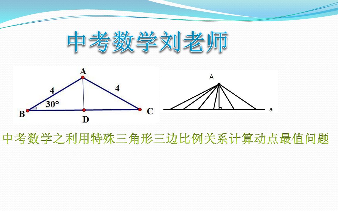 中考数学之利用特殊三角形边比例关系转化求动点最值问题【别忘点赞...