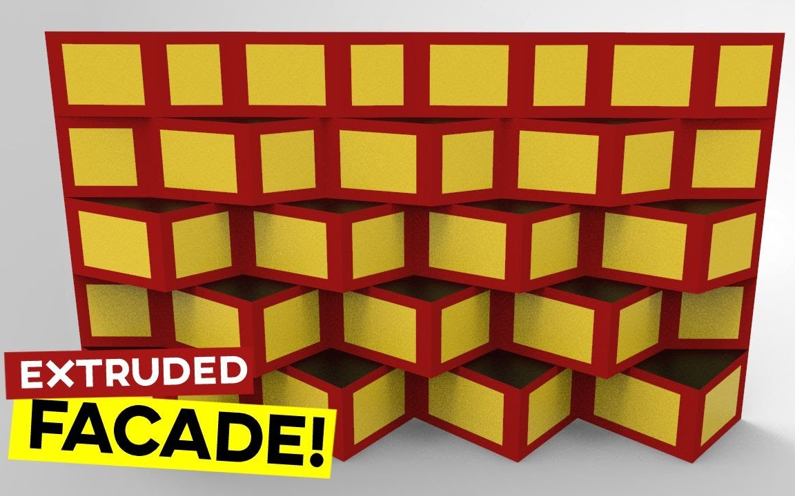 Grasshopper案例:简易的渐变建筑外墙生成