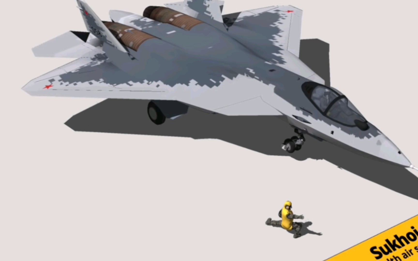 俄罗斯军机3D模型展示2 组装直升机 轰炸机 战斗力 苏57 图160