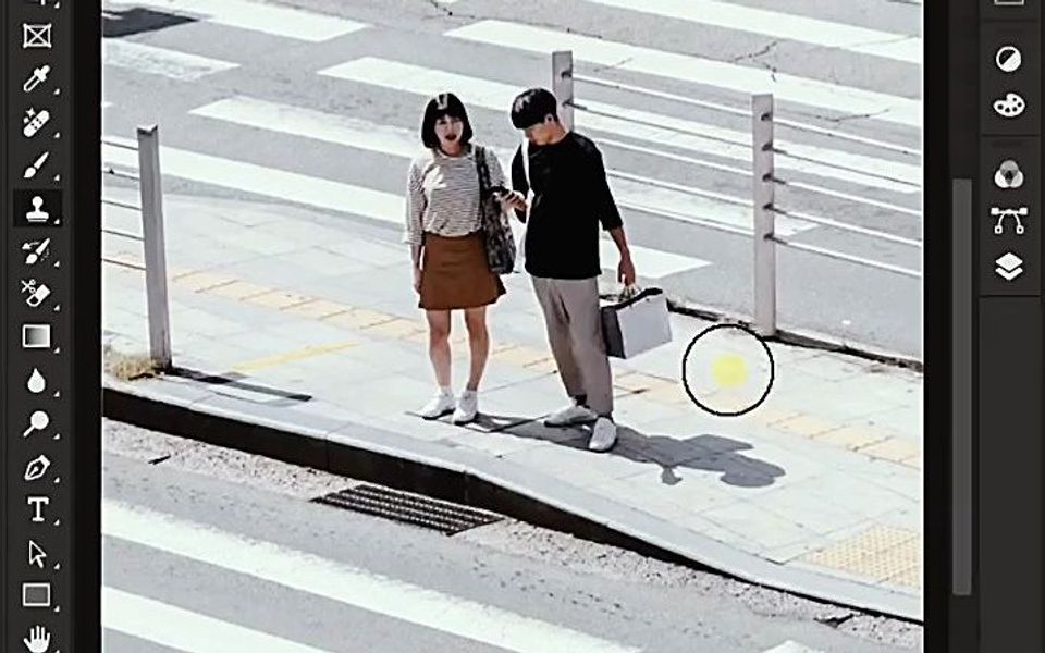 【技巧】PS消除笔快速将人物消除