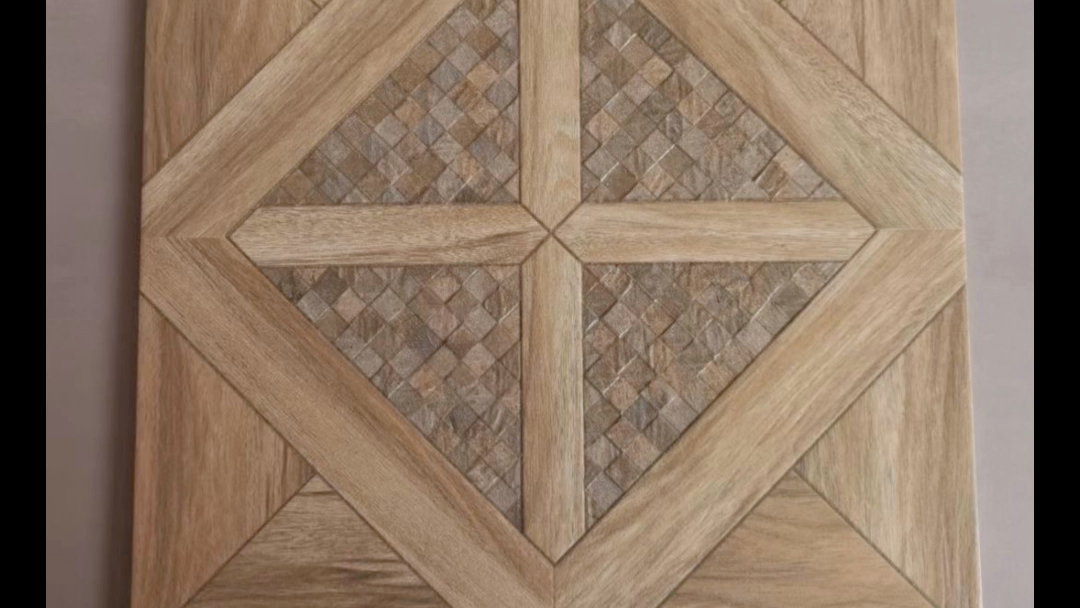 楼兰瓷砖450×450防滑哑光拼花全半抛釉岩优等庭院子户外阳台暖黄...
