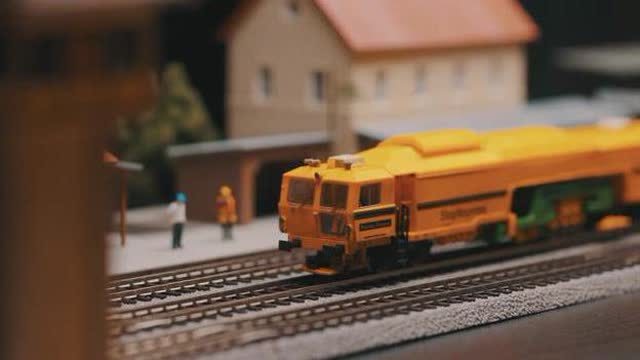 捣固车小运转火车模型,摄影