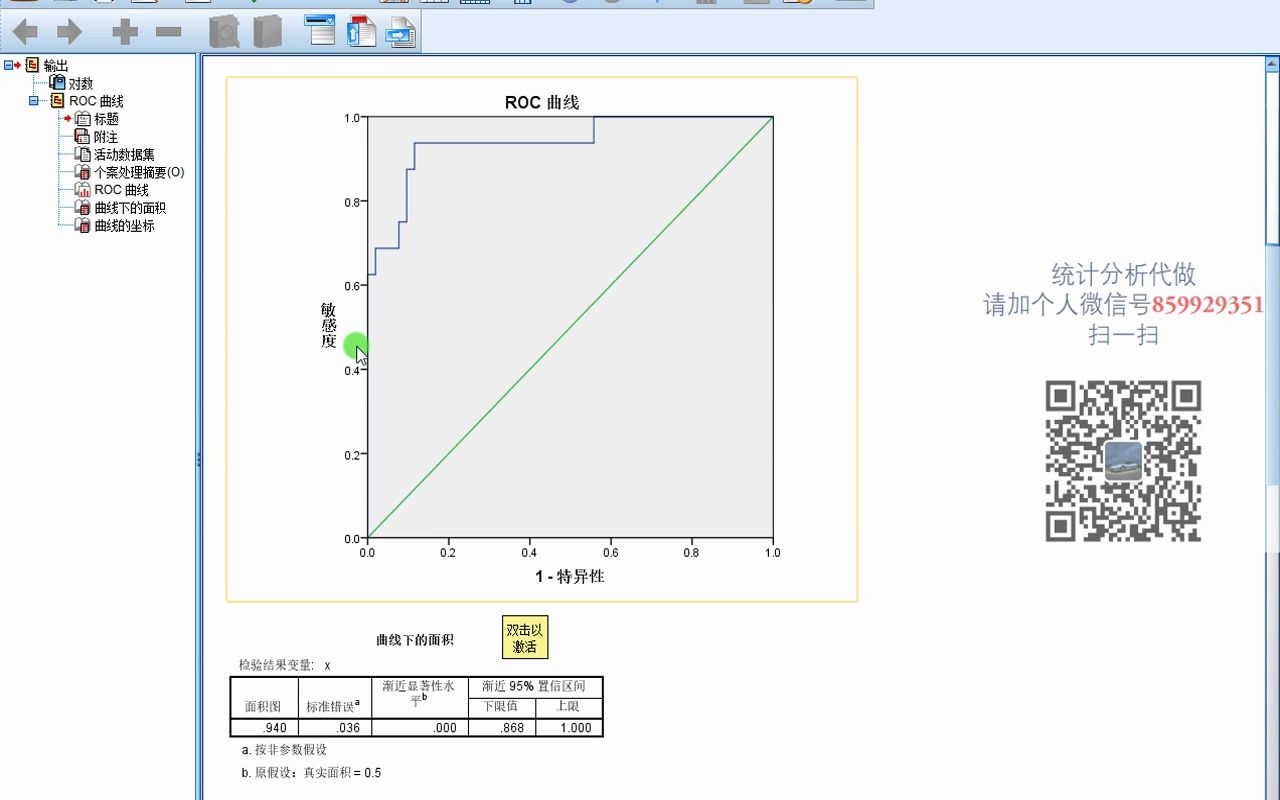 SPSS统计分析ROC曲线1-ROC曲线-曲线下面积AUC-截断值cutoff-约...