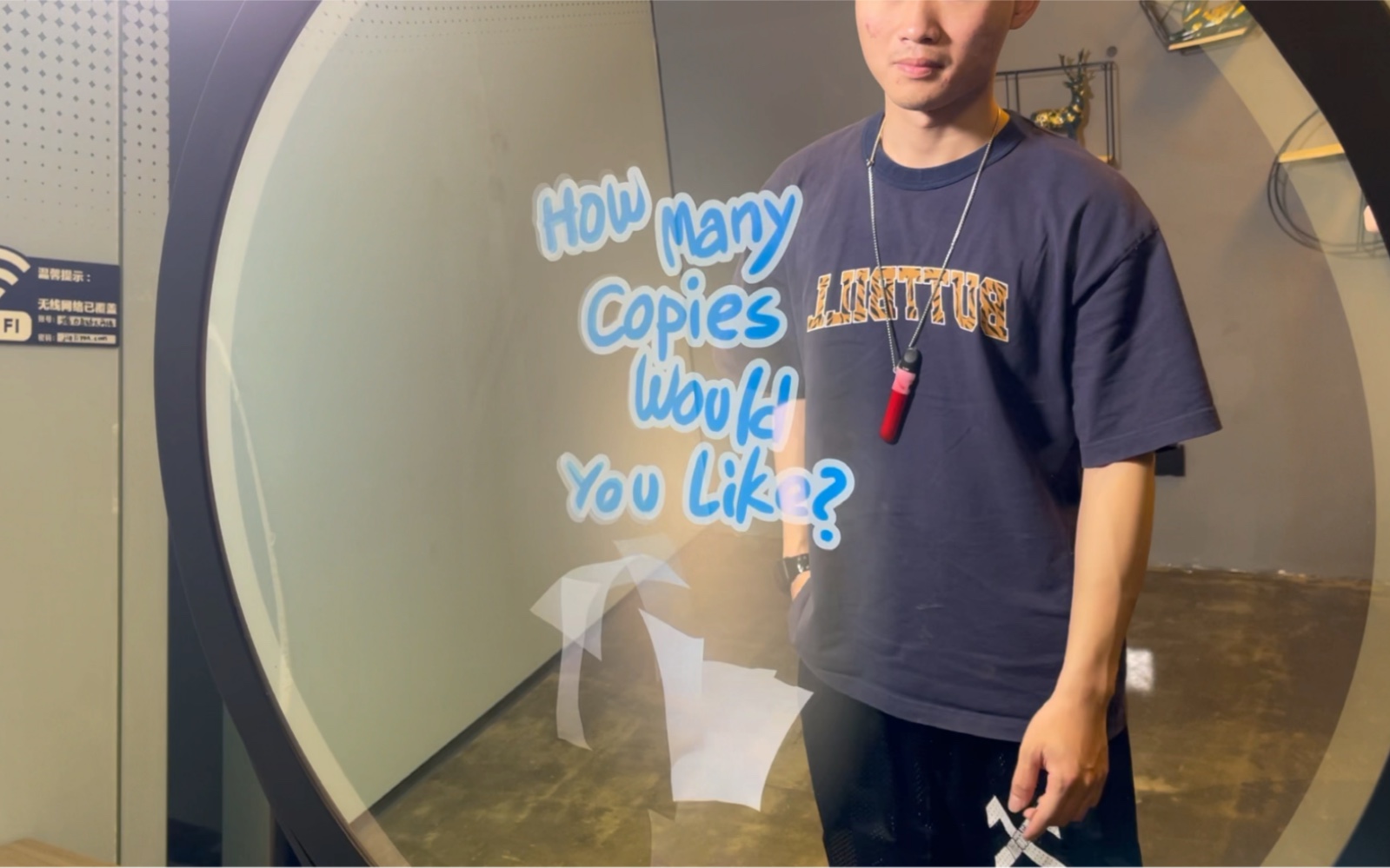 AR魔镜拍照互动装置