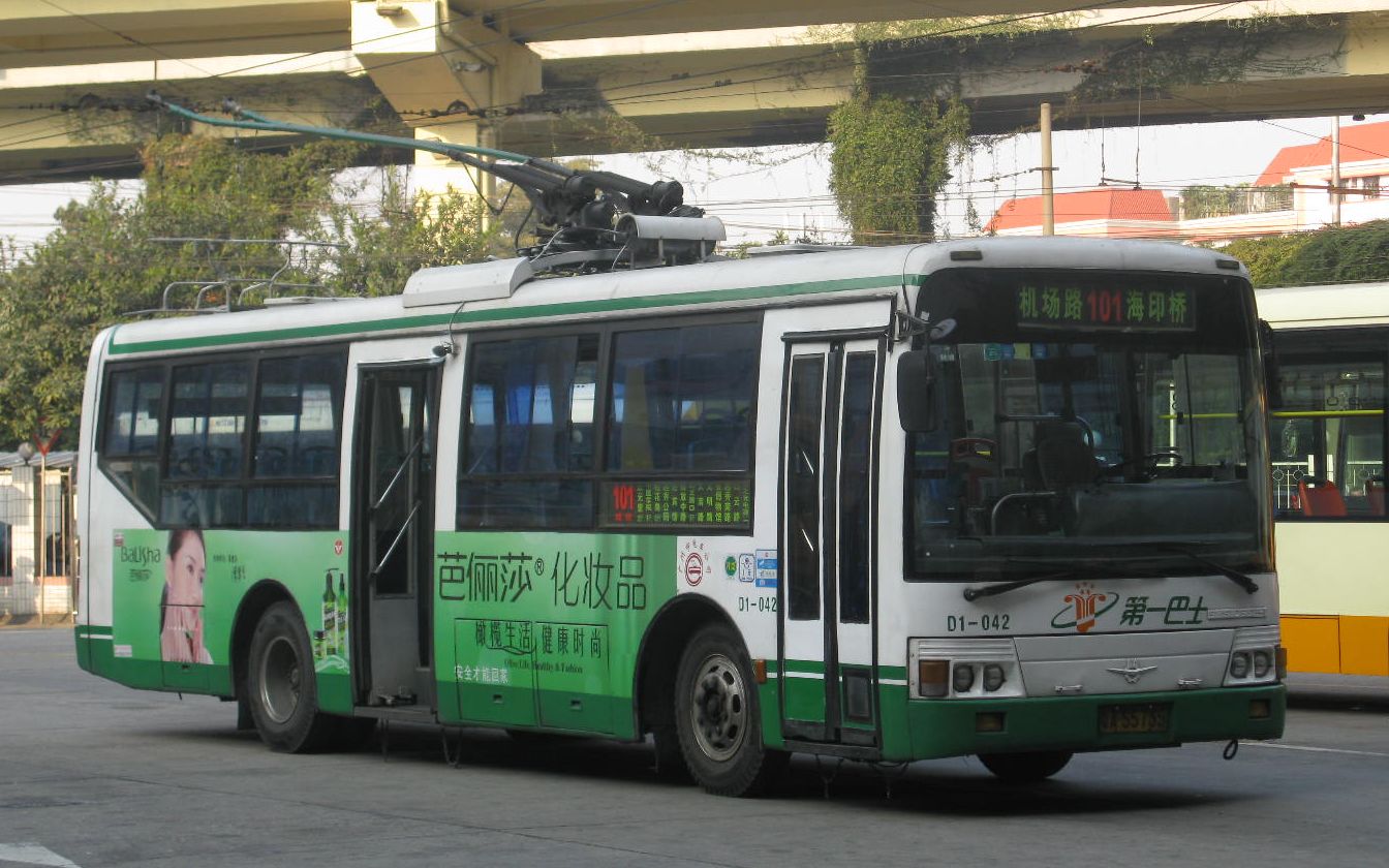 广州公交怀旧视频 老款无轨电车SK5105GP-1 101/113路 POV