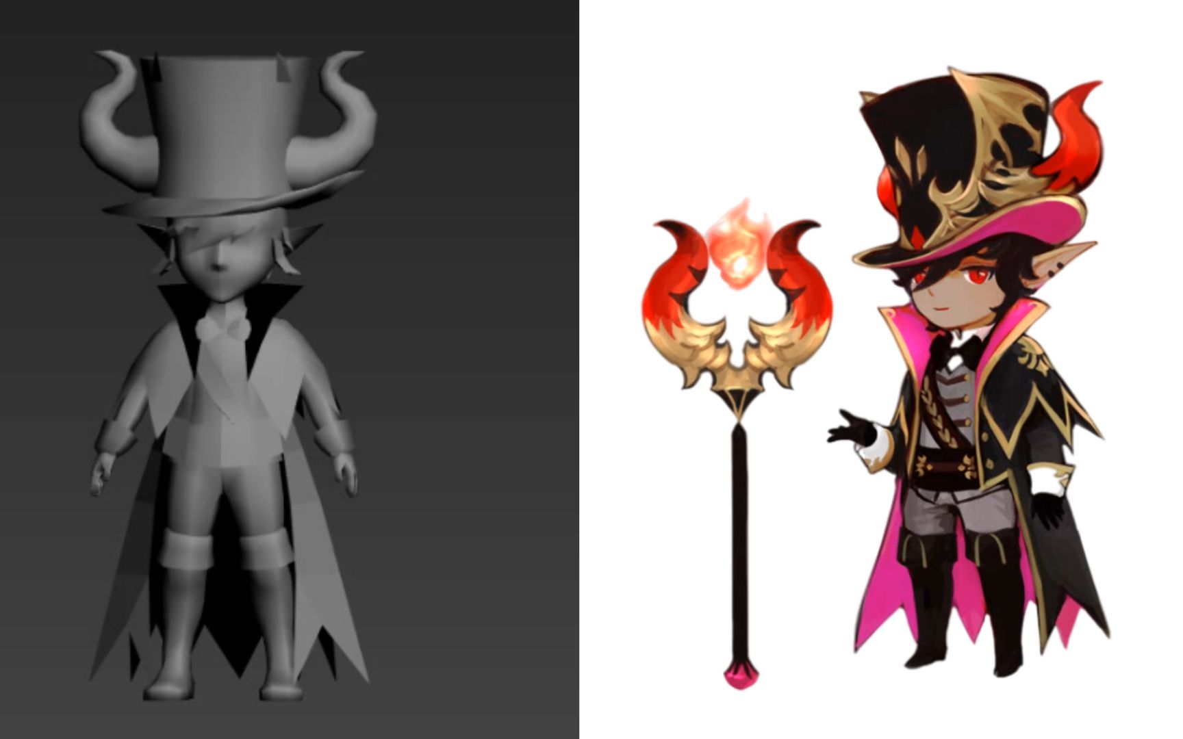 游戏角色魔法师3D模型,从裸模开始建模,魔法师MAX制作的完整教程