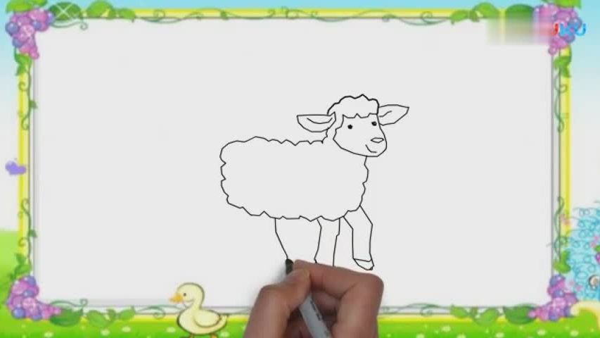 简笔画羊怎样画