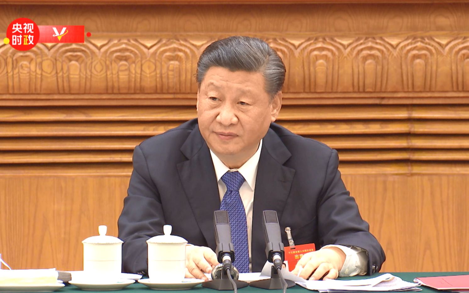 习近平参加内蒙古代表团审议