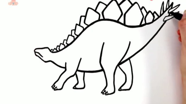 幼儿亲子早教简笔画绘画各种恐龙恐龙世界