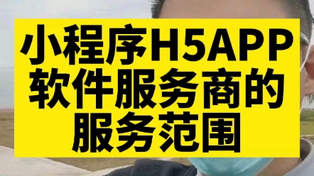 小程序H5APP软件服务商的服务范围不设限,可全程远程服务#软件...