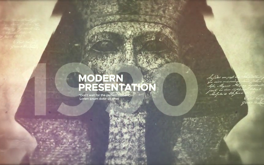 AE模板-公司历年事件记录重大历史事件记录介绍视频年度热门事件...