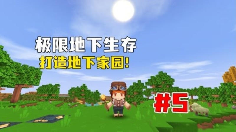 迷你世界:极限地下生存第5期,皮皮余装修房间扩建地下牧场!