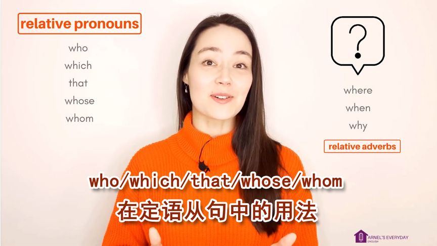 who/which/that/whose/whom 在定语从句中的用法