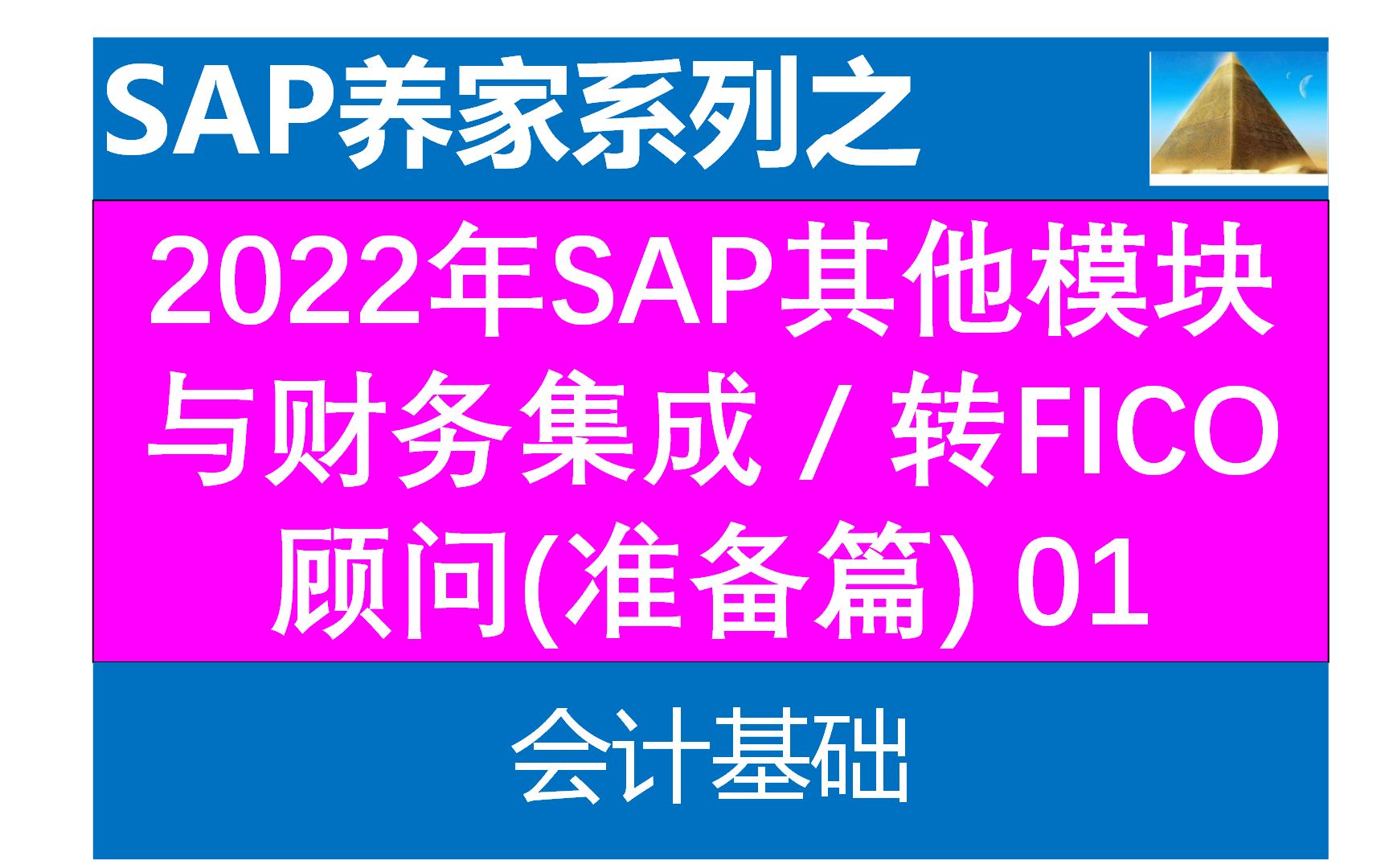 SAP FICO入门 / SAP其他模块与财务集成 会计基础(准备课) SAP ...