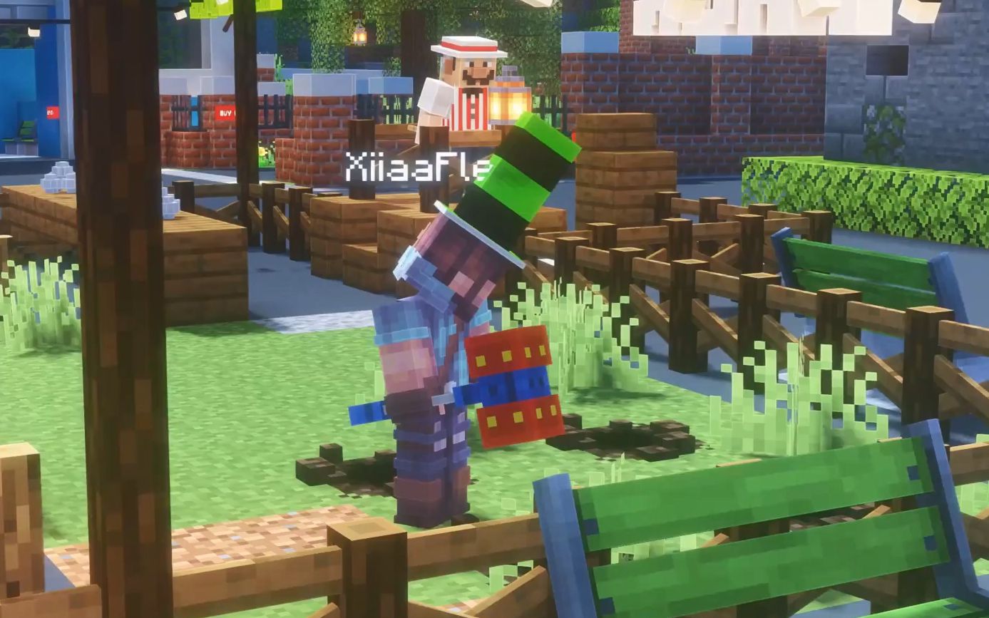 【LittleRoom】在Minecraft里体验嘉年华游乐场|打地鼠,靶场,打瓶子_...
