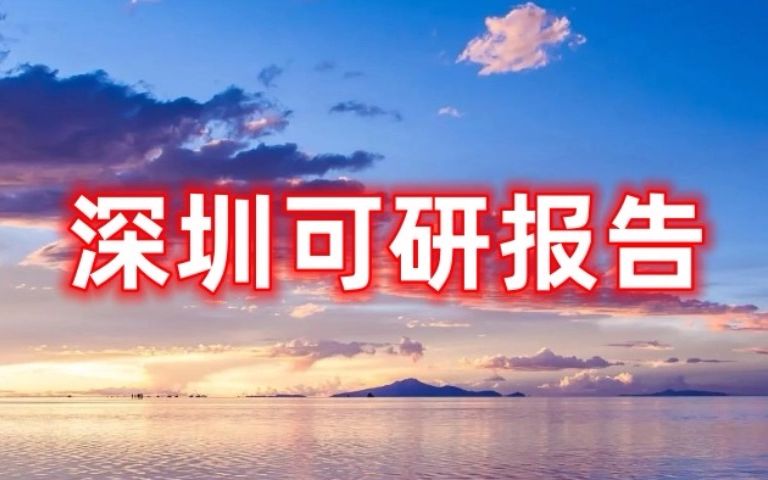 深圳可研报告 可研报告评审意见 商业计划书标书
