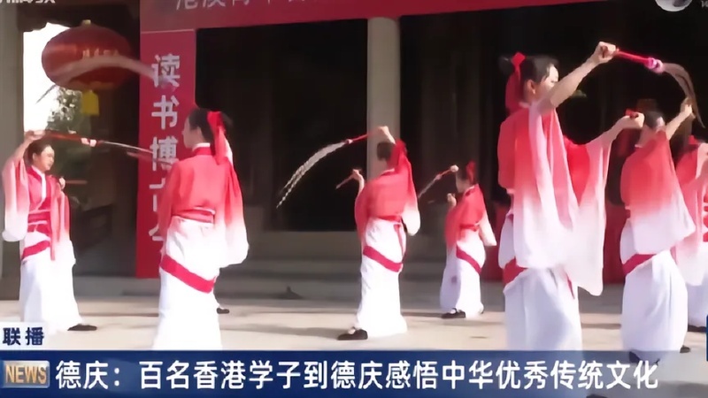 广东电视台:百名香港学子到德庆感悟中华优秀传统文化