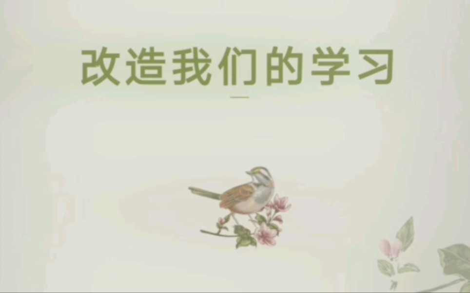 改造我们的学习 第二课时上课思路