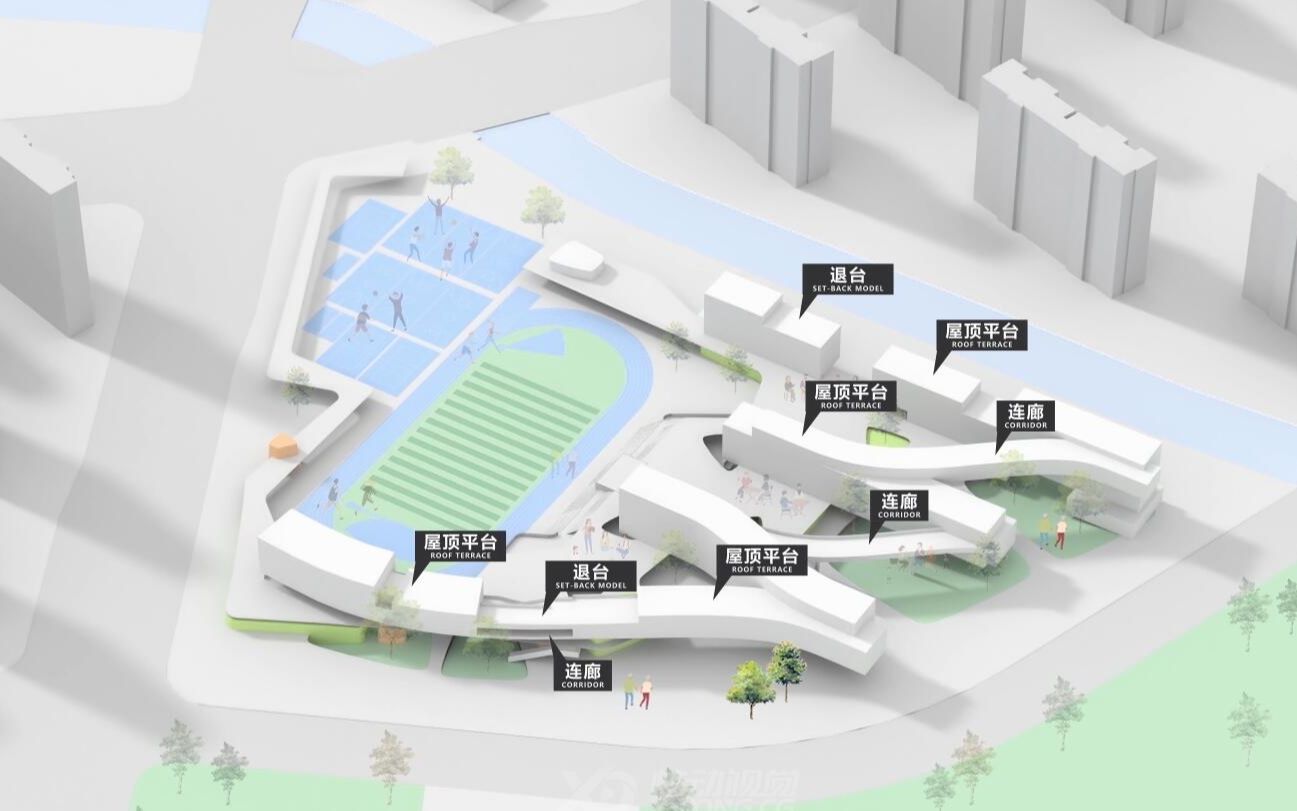 天万九年一贯制学校设计 投标多媒体+分析动画
