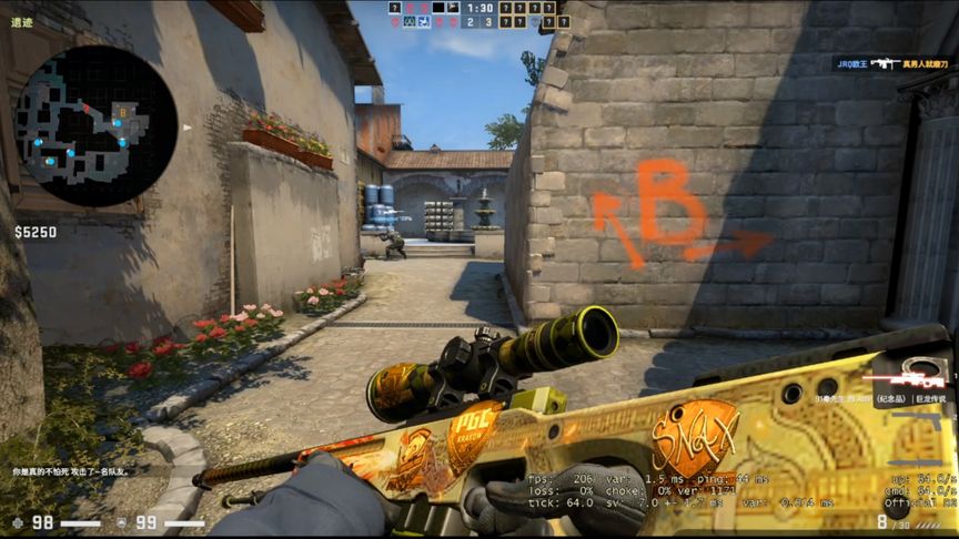 CSGO:价值几十万的纪念品龙狙玩起来是一种什么体验?