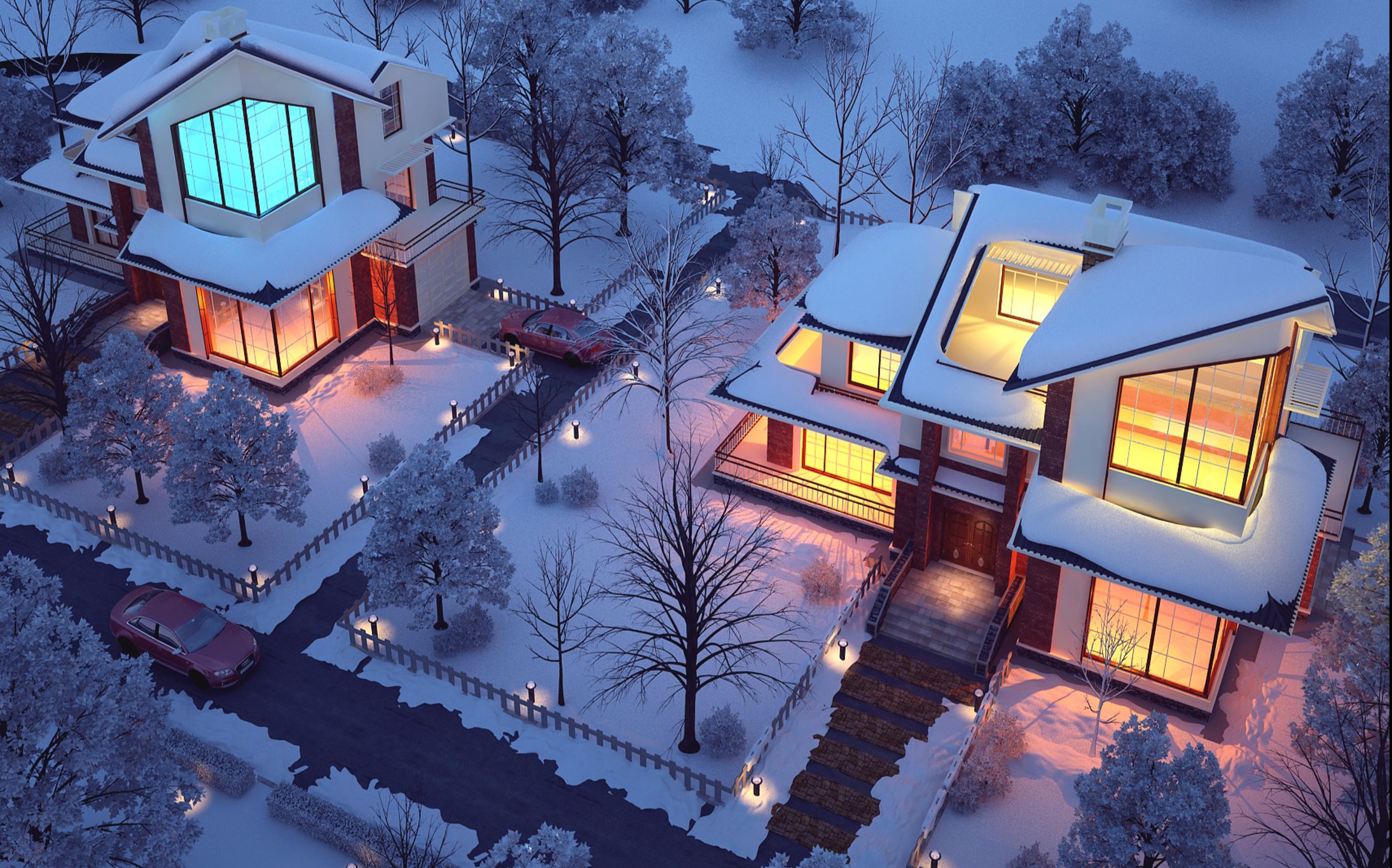 【3dsmax】VRay 冰雪天地场景制作教程