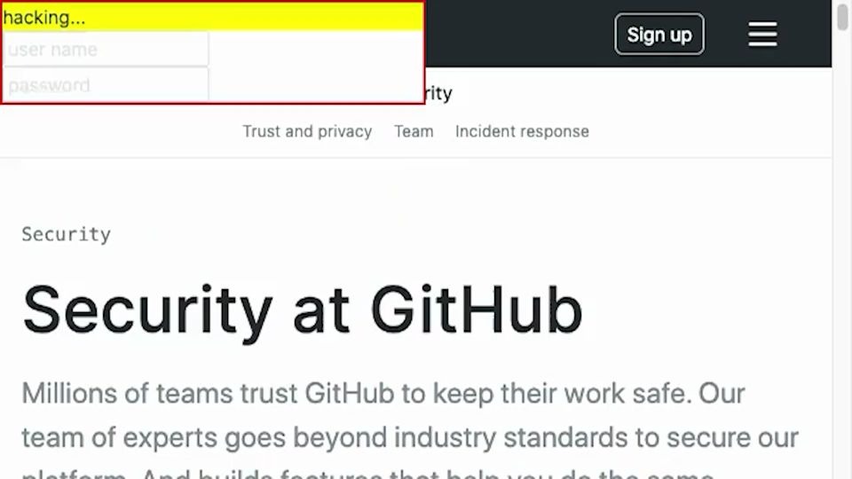 演示:将恶意JS代码注入到Github一个无需登录的网页中,通过引诱用户...