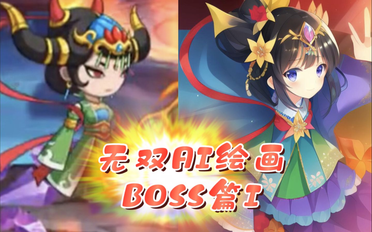 【造梦无双】BOSS老婆们的AI拟人绘画! #3_造梦西游_童年回忆