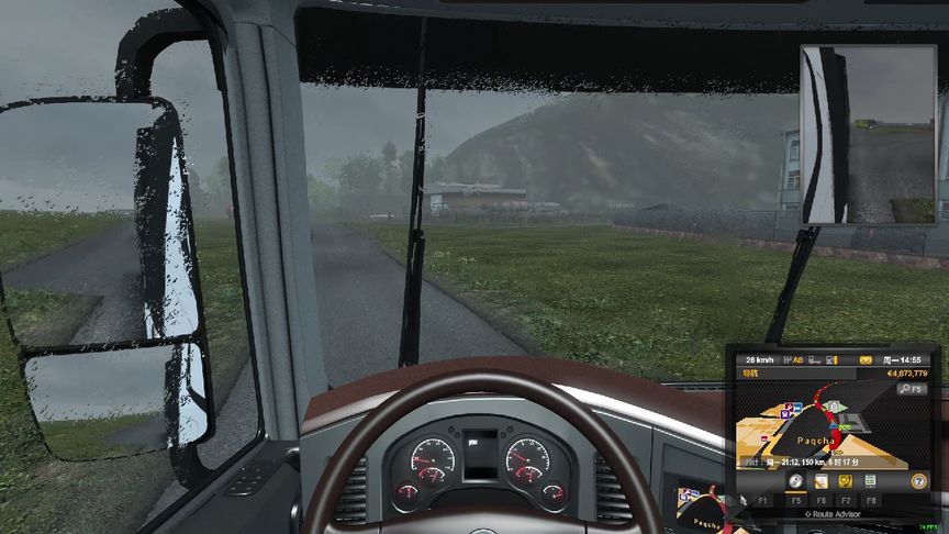 欧洲卡车模拟2:开着东风天龙旗舰在山路狂飙,标准结局