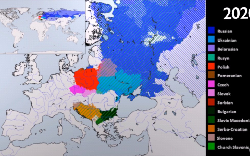 斯拉夫语族各语言的发展、演替