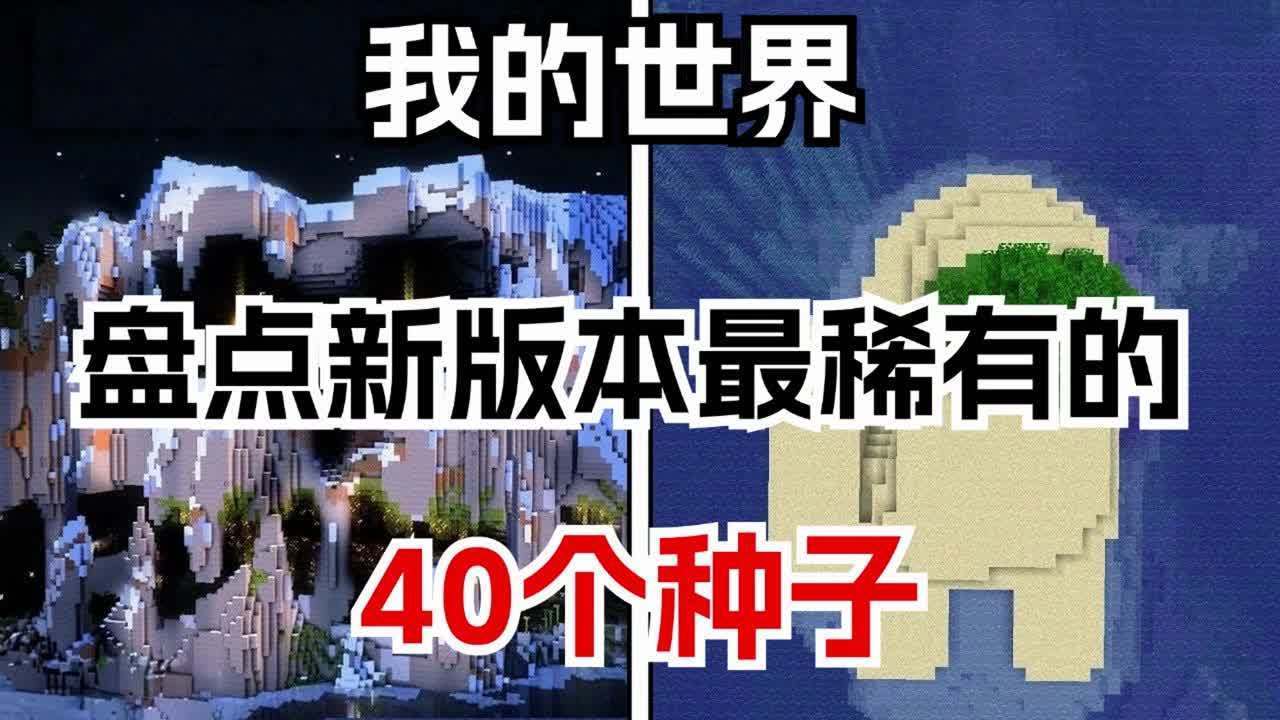 我的世界:盘点新版本最稀有的40个种子