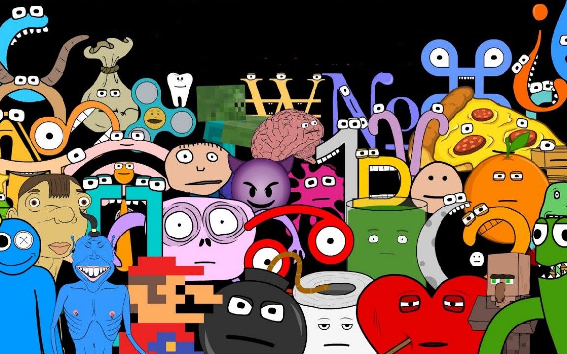 来卡通字母人筛选比赛当评委咯,各种稀奇古怪的符号都来啦