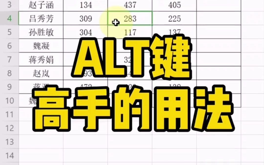 Alt键高手的用法,学一下