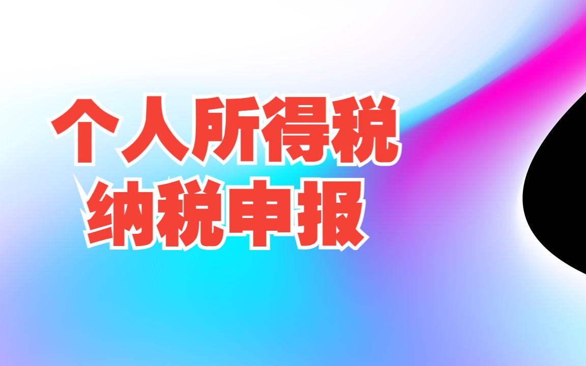 [劳动用工 09] 个人所得税纳税申报