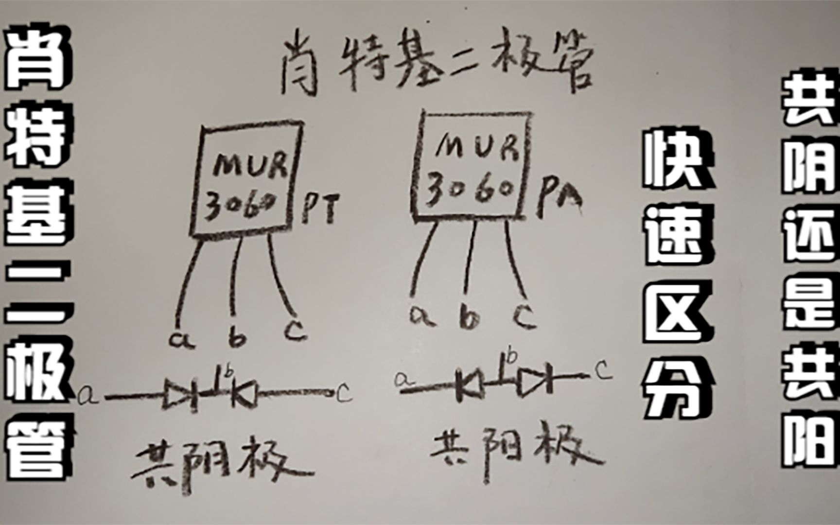 两种方法,教你快速区分肖特基二极管是共阴还是共阳