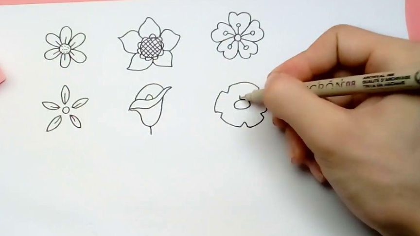 教你画不同的花朵简笔画,画法其实特别简单,手帐们最喜欢