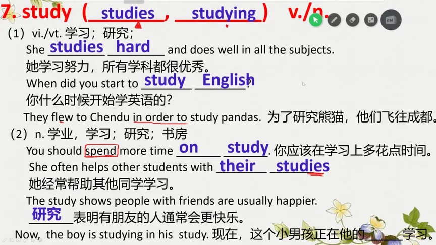 同样是表示学习,study和learn区别很大,千万别搞混了