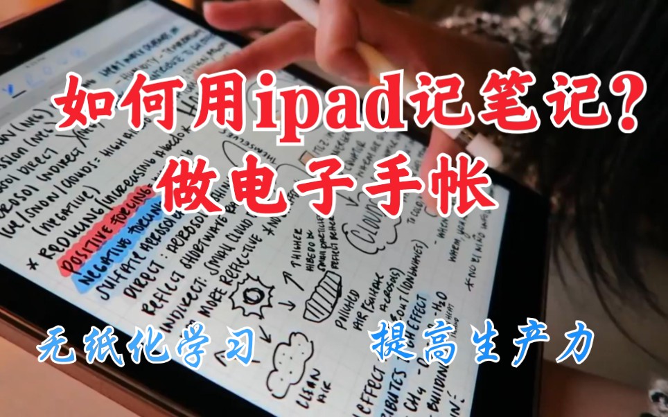 【如何用ipad记笔记,做手账?】|无纸化学习第一步,提高学习效率,快来...