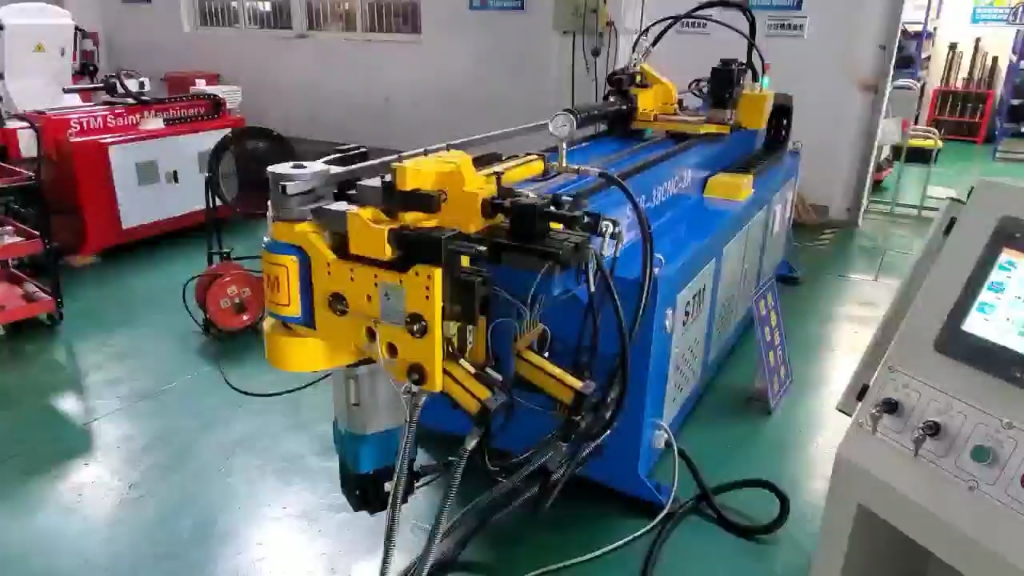 数控方管弯管机视频方管折弯一次成型