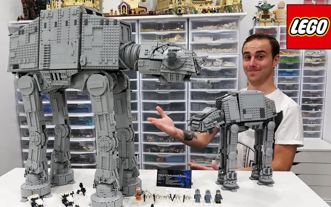 乐高星球大战UCS收藏家级AT-AT步行机甲评测与对比