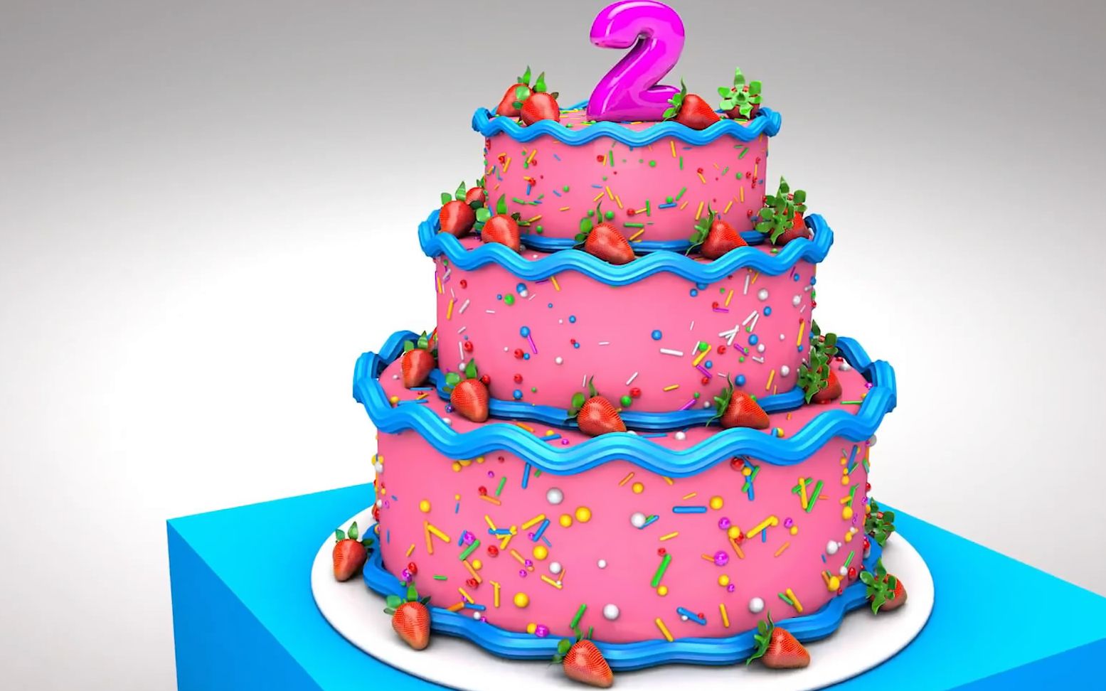 【C4D教程】C4D生日蛋糕建模渲染视频教程讲解