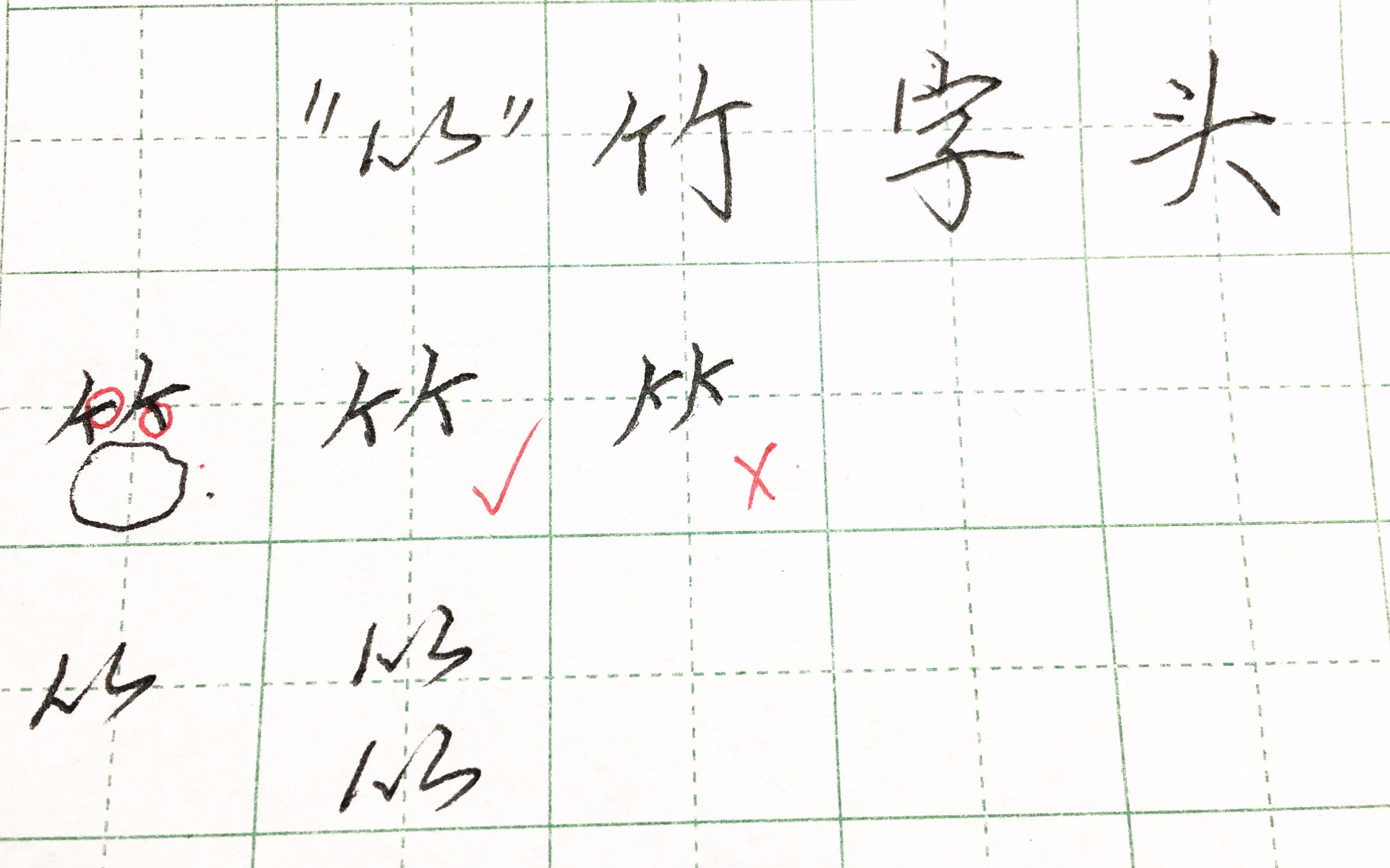汤欣健︱竹字头怎么写?“数字化”教学帮你1秒搞定