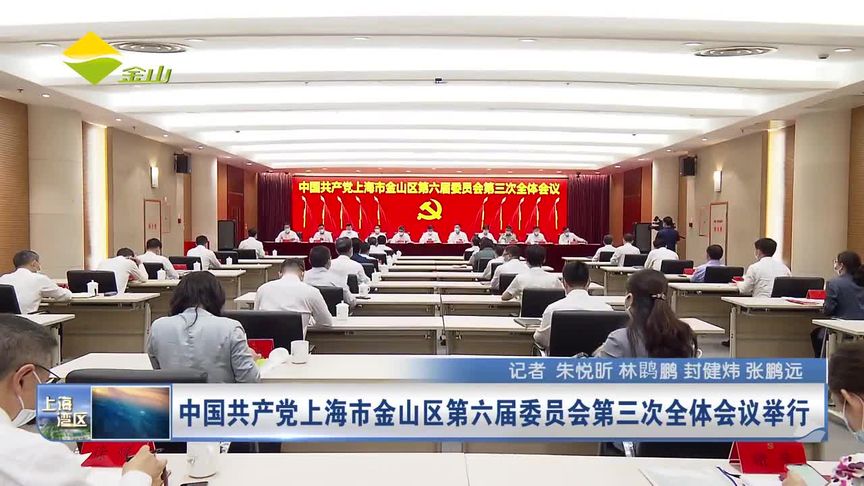 中国共产党上海市金山区第六届委员会第三次全体会议举行