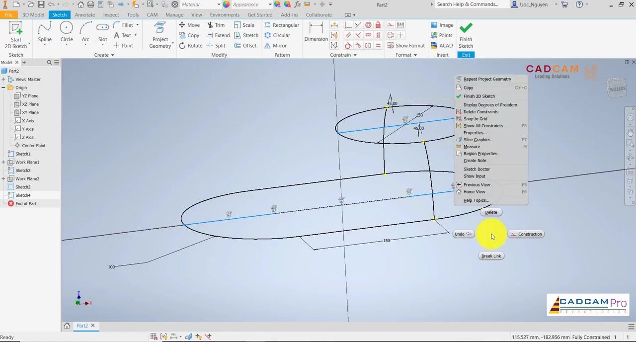 【inventor】放样通过导轨约束模型形状