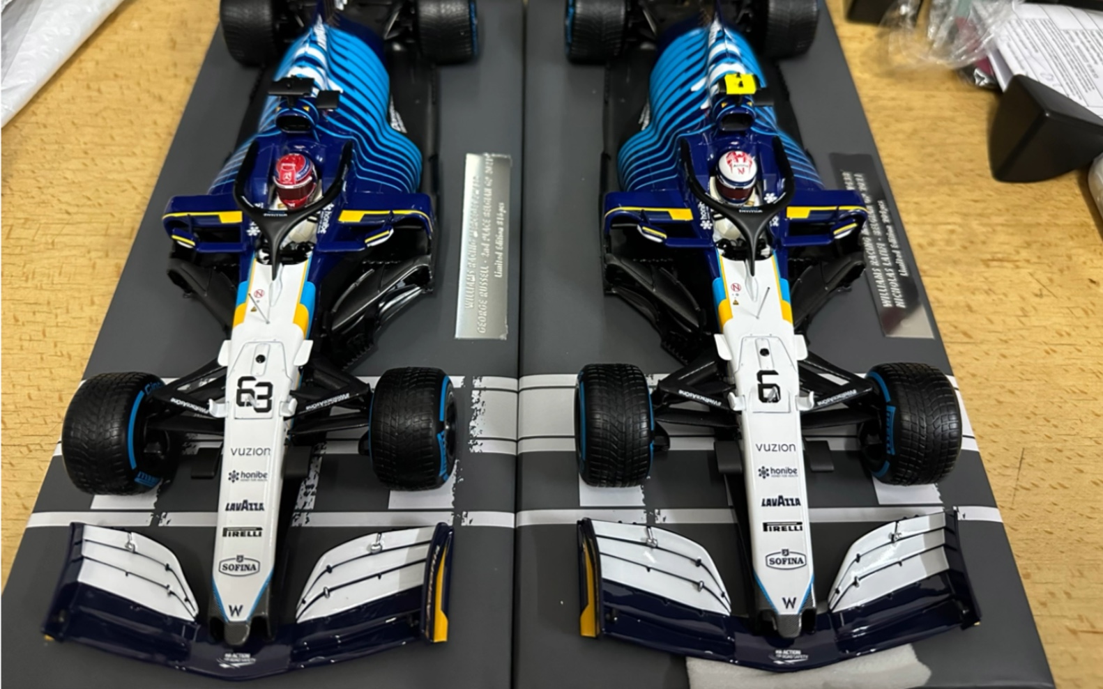 F1模型开箱,迷你切1/18树脂,威廉姆斯FW43B,2021比利时spa雨战,...