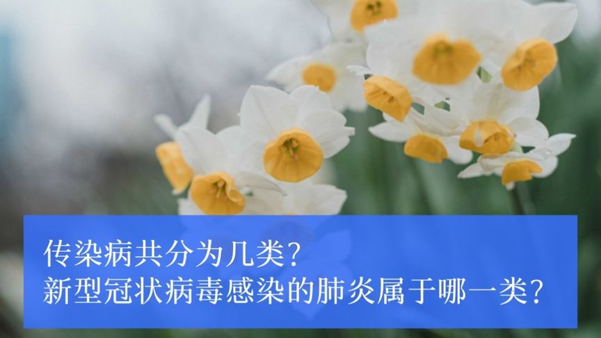 传染病共分为几类?新型冠状病毒感染的肺炎属于哪一类?