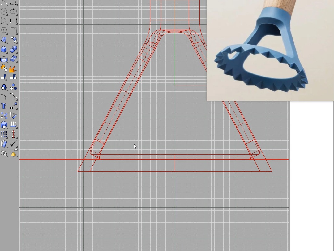 犀牛建模齿纹造型建模!每天一个小案例!带你利用闲散的时间去学习!...