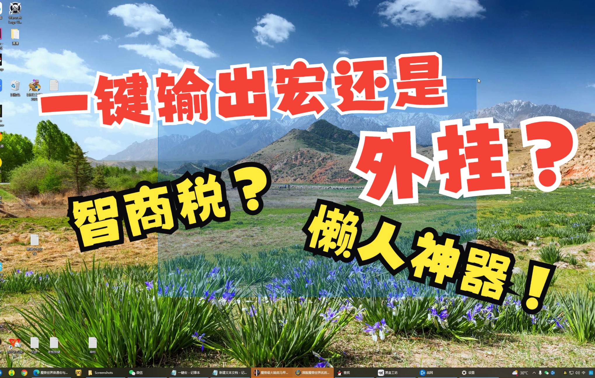 解说:魔兽一键宏和插件或者智商税?