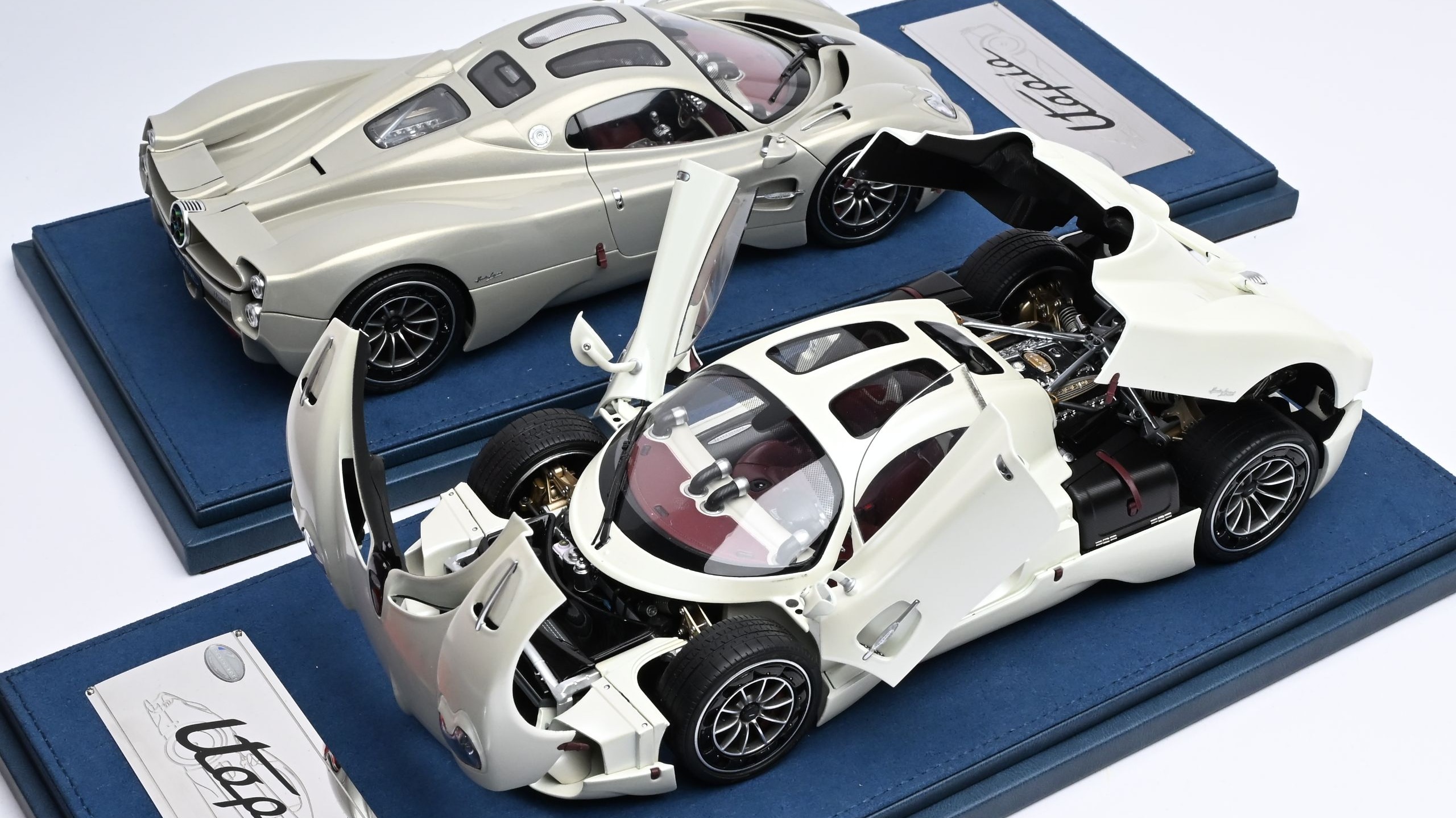 LCD 乌托邦真的快来了!1:18 合金全开 Pagani Utopia 最新装饰板样品...