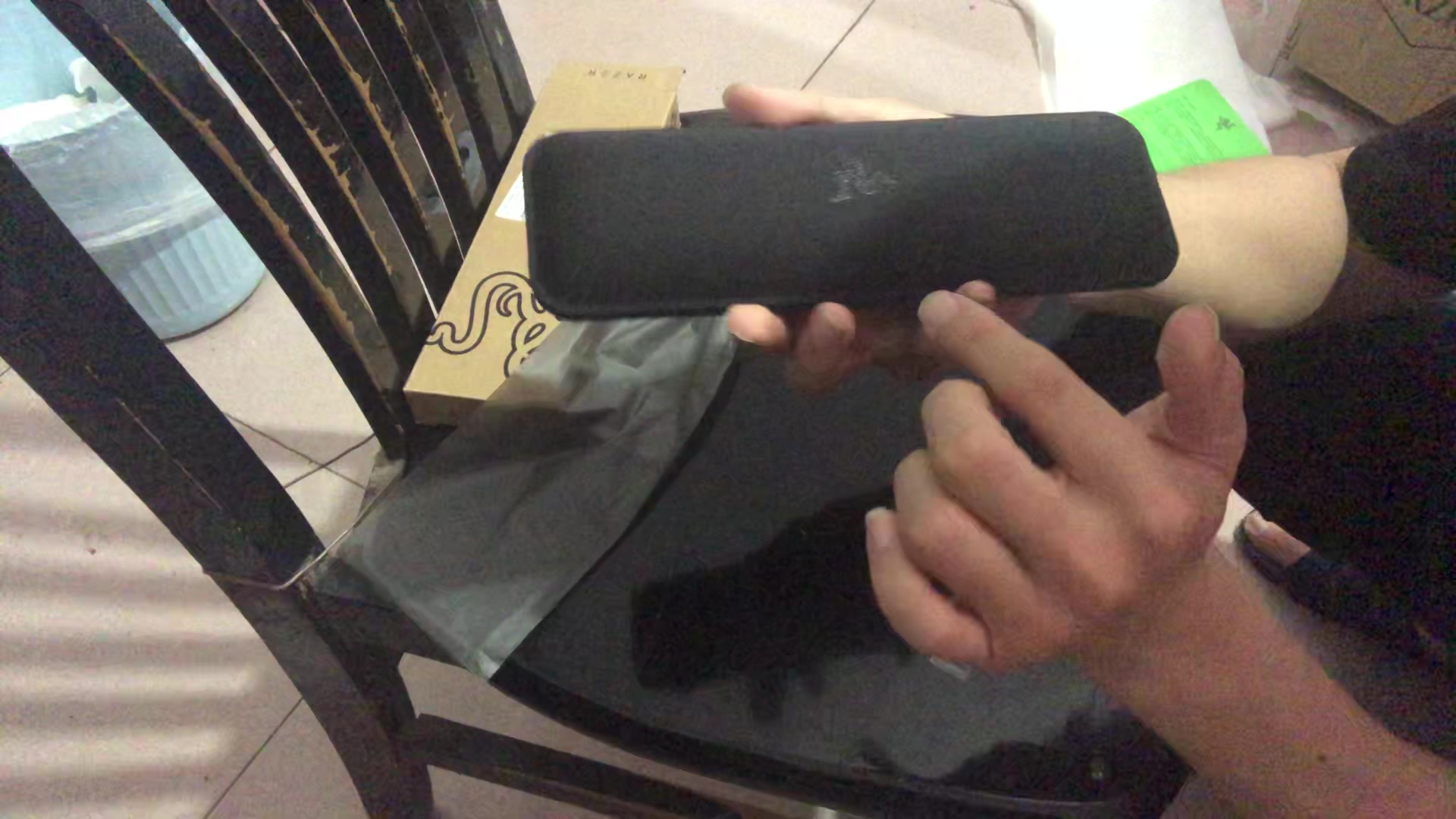 雷蛇鼠标手托垫开箱